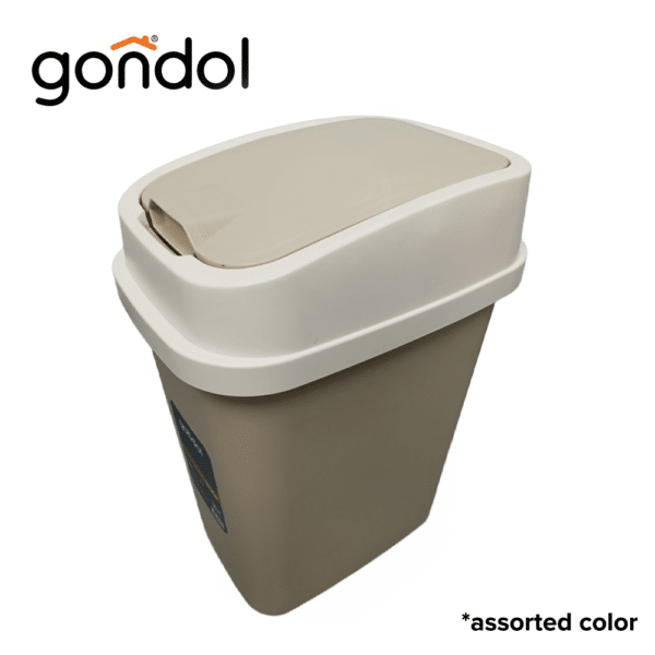 GONDOL SABRINA TRASH BIN 10LITERS ASSTD COLOR - Cascade